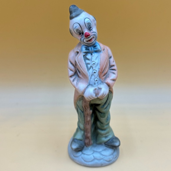 Vintage | Accents | Vintage Hobo Clown With Cane Porcelain Halloween ...